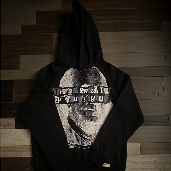 Shirts | Thats A Awful Lot Of Cough Syrup Black Benjamin Hoodie | Poshmark